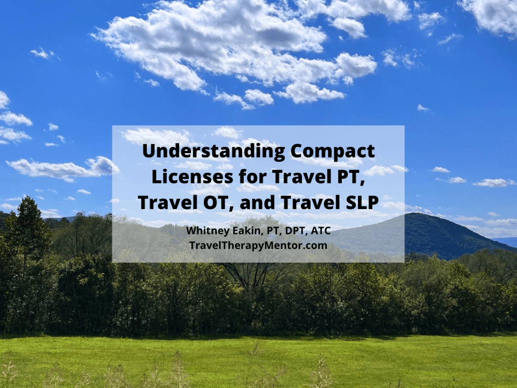 Understanding Compact Licenses as a Travel Therapist